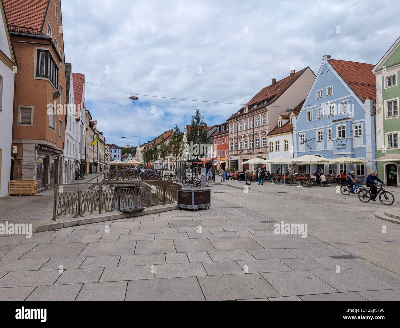 Freising, Germany - June 16, 2024 - Main street in the city center of ...