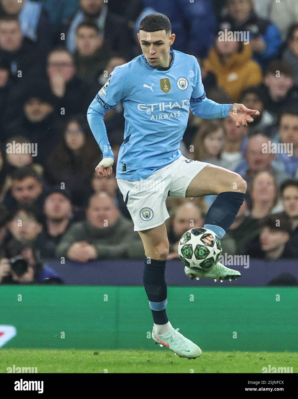 Phil Foden of Manchester City during the UEFA Champions League Knockout ...