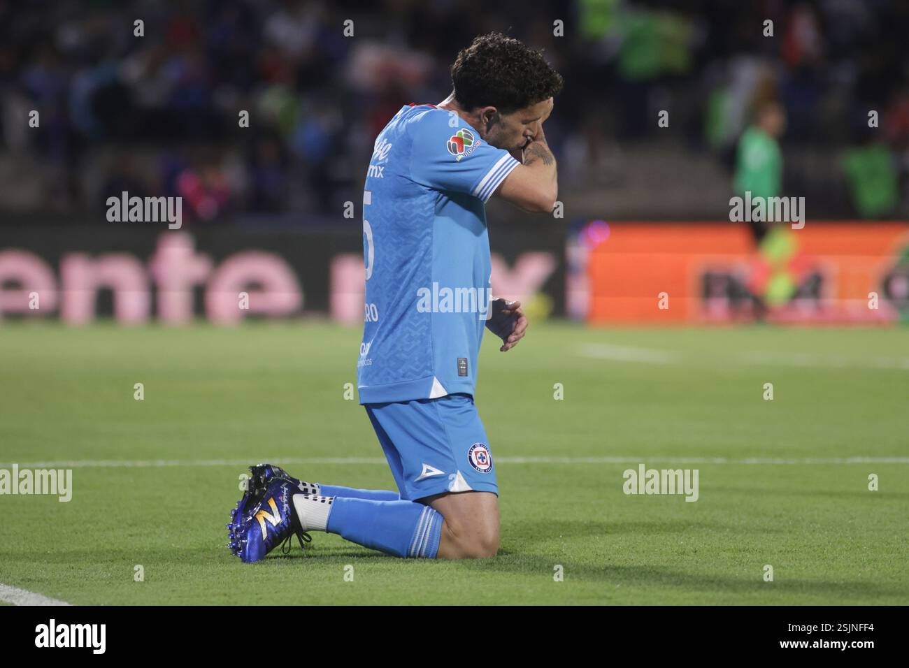 Mexico City, Mexico. 09th Feb, 2025. Ignacio Rivero #15 of Cruz Azul ...