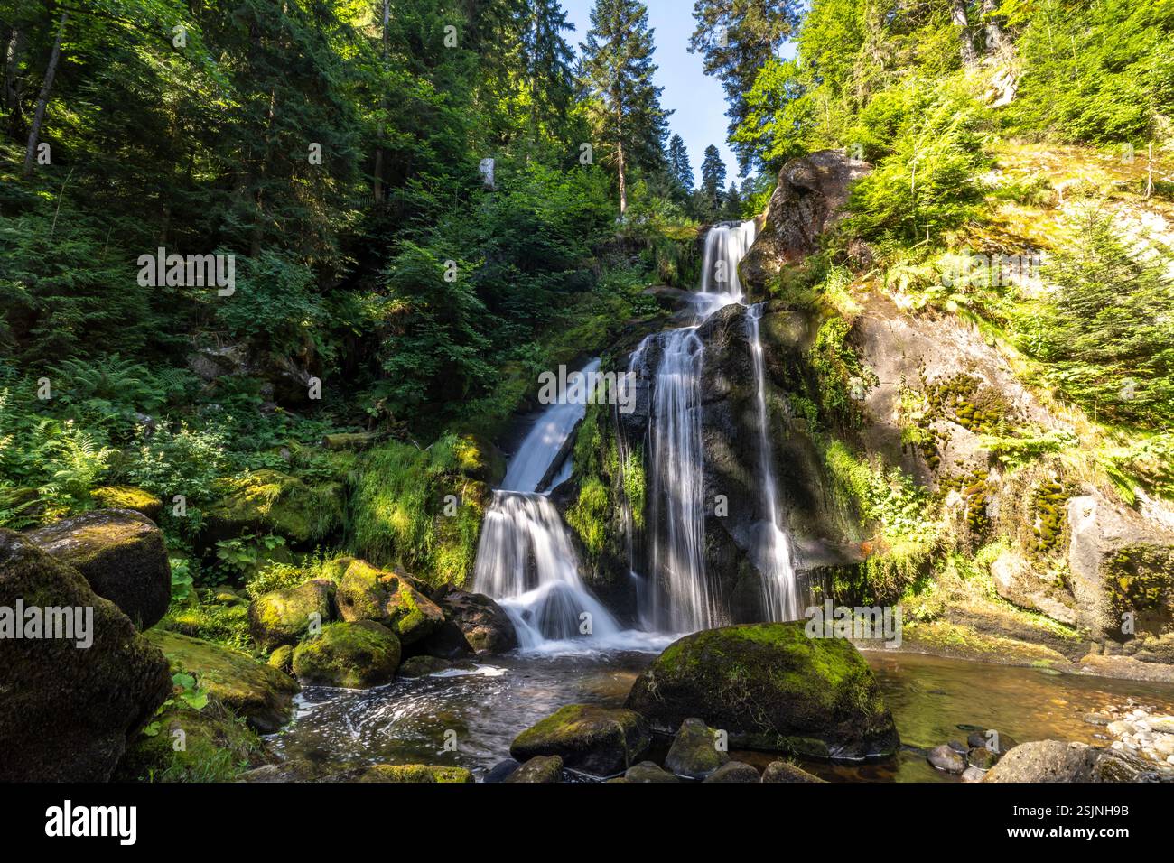 The Triberg Waterfalls, Triberg in the Black Forest, Baden-Württemberg ...