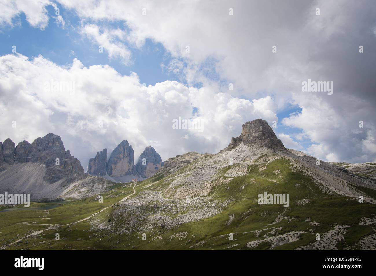 Breathtaking Dolomitic landscape with Three Peaks of Lavaredo in the ...