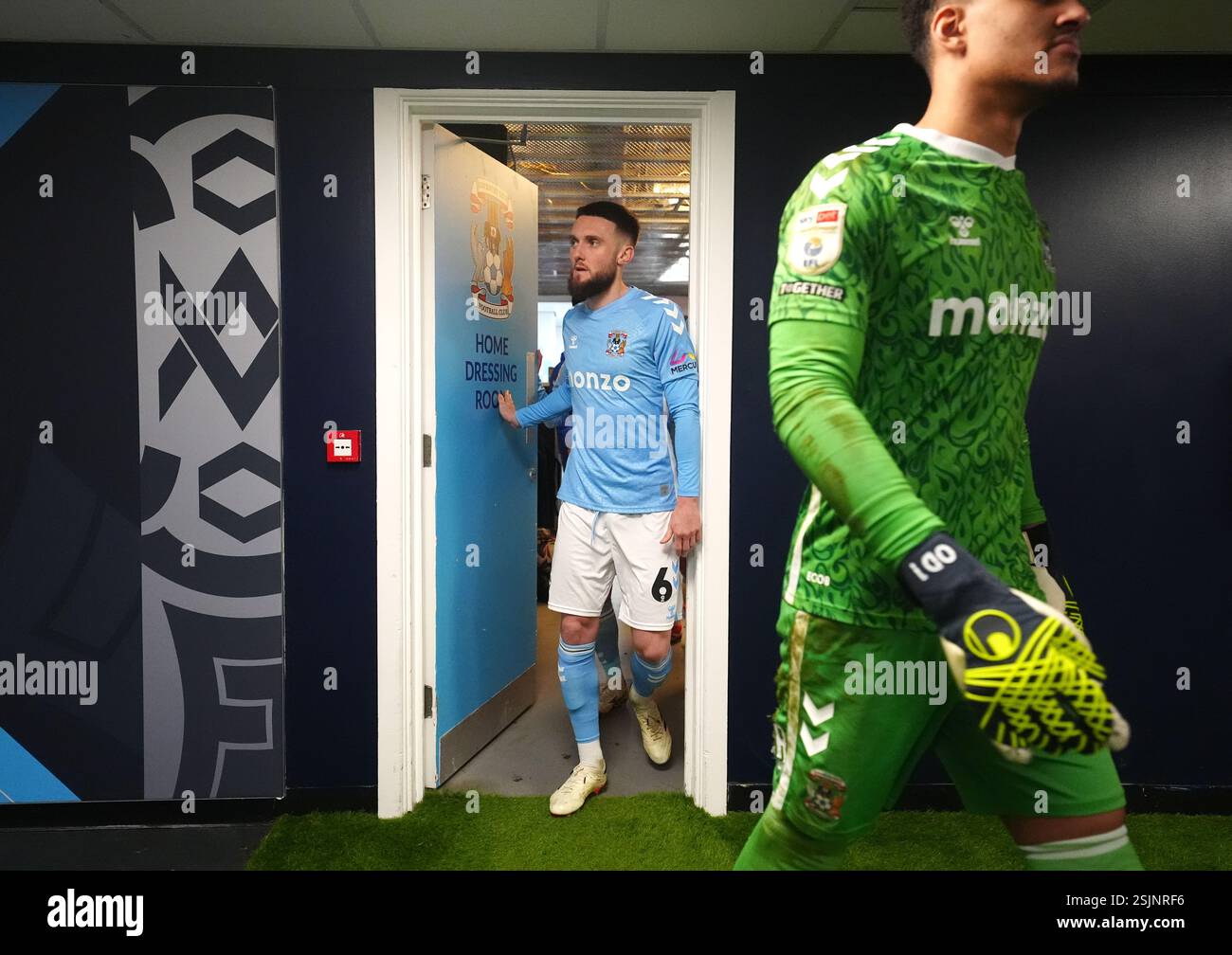 Coventry City's Matt Grimes leaves the dressing room during the Sky Bet ...