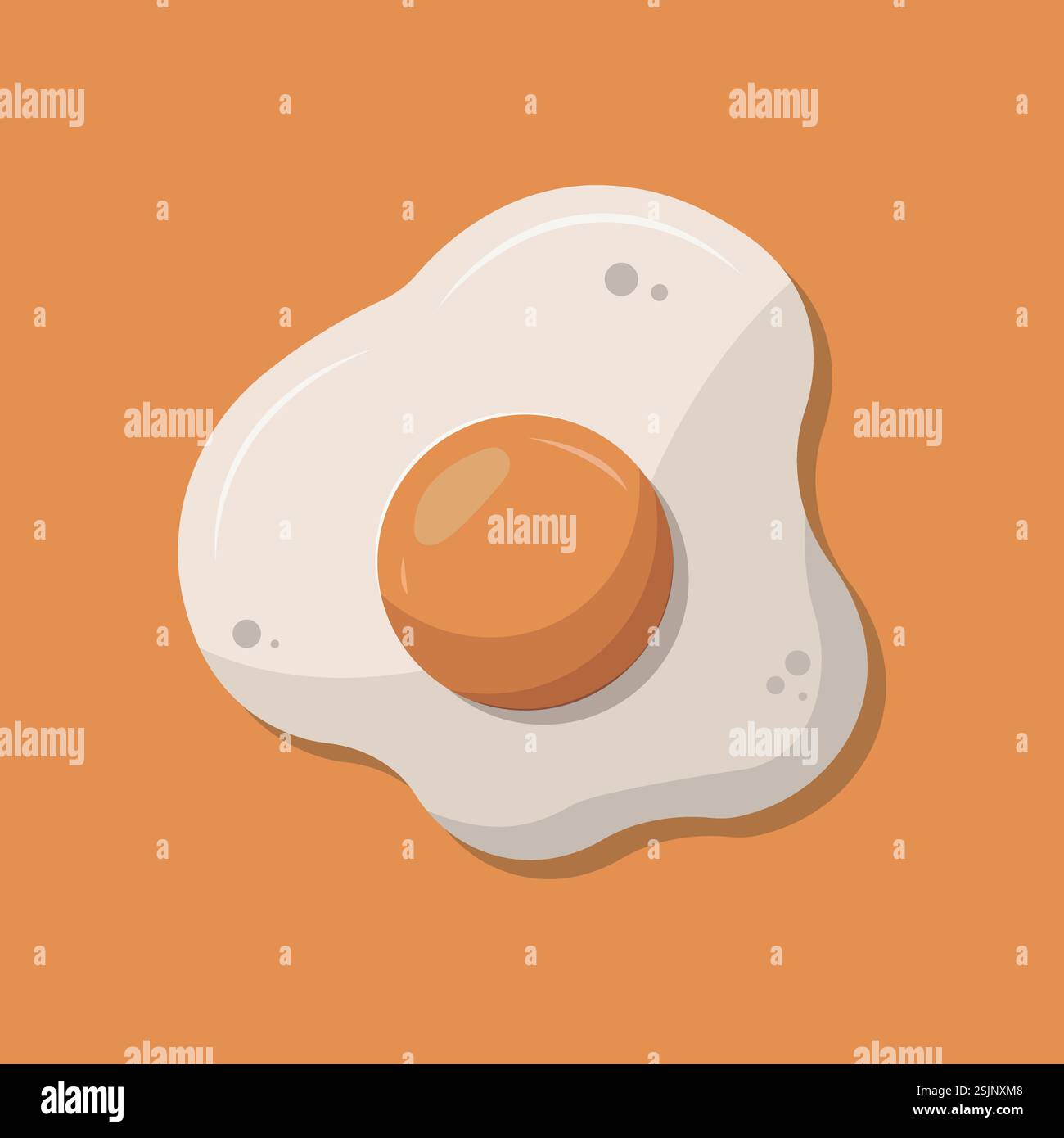 Cute fried eggs icon Stock Vector Images - Alamy