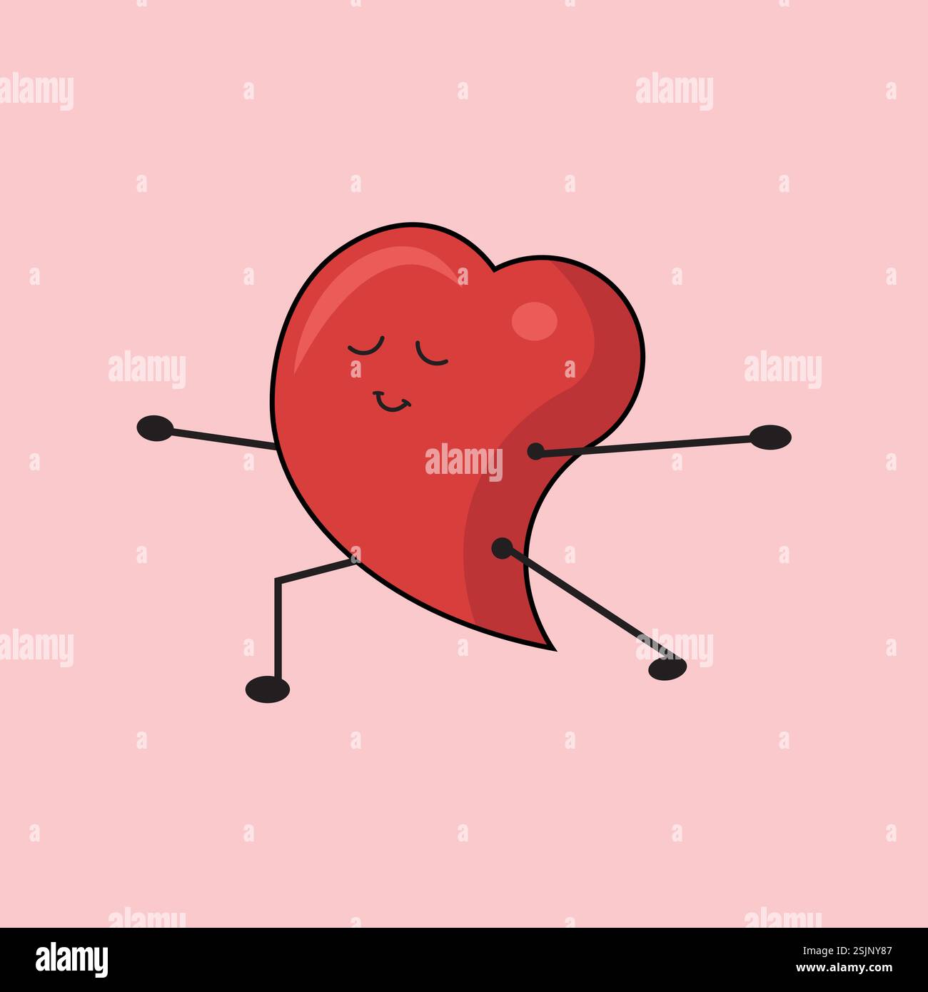 Dancing flower pink Stock Vector Images - Alamy