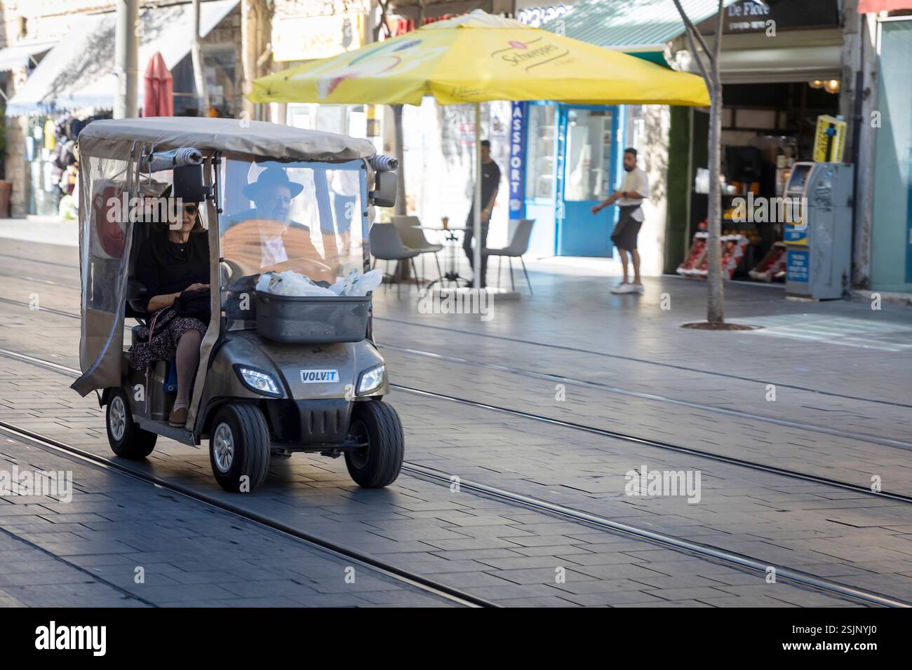 Jerusalem, Israel – November 25, 2024, An orthodox man with a beard and ...