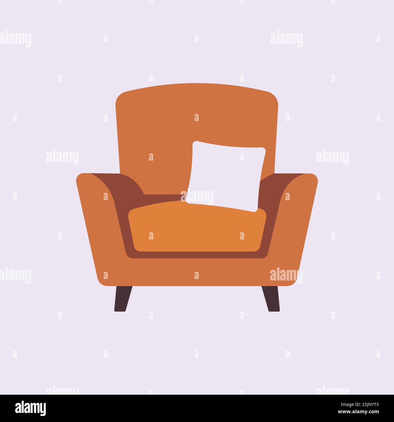 Vector different chairs with pillow and bag chair flat cartoon style ...