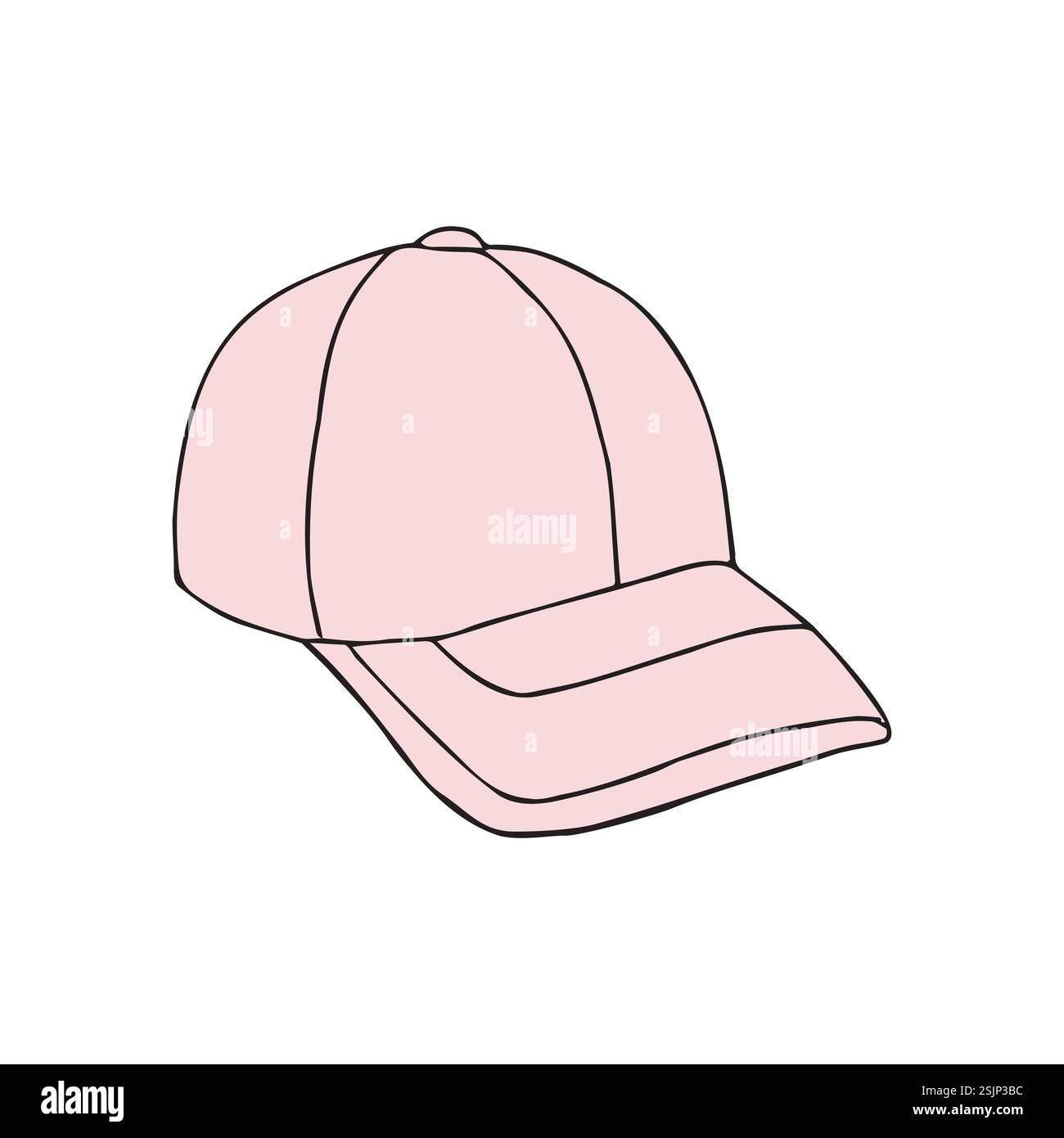 Vector hand drawn sketch doodle colored cap isolated on white ...