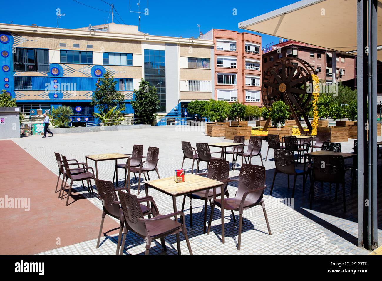 Plaza de Europa, square, house facade, old town, architecture, city ...