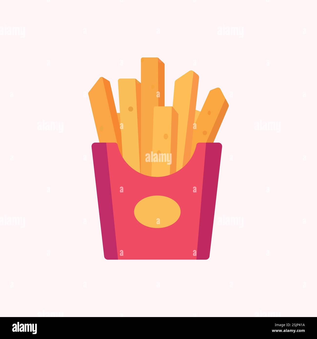 French fries fried chicken Stock Vector Images - Alamy