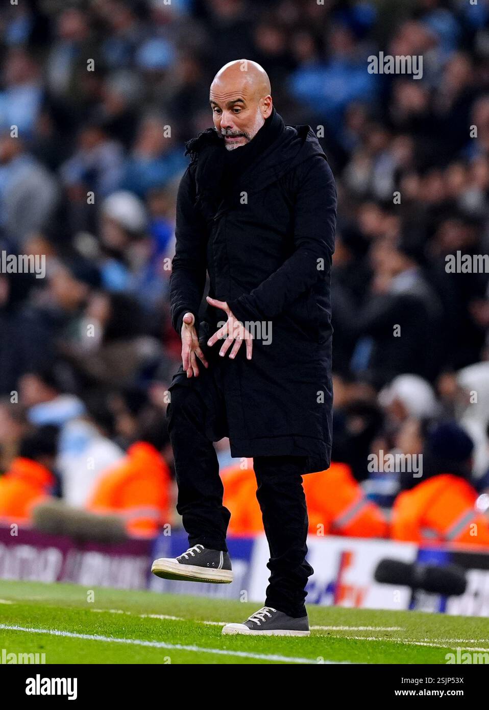 during the UEFA Champions League Knockout Phase Play Offs, first leg ...