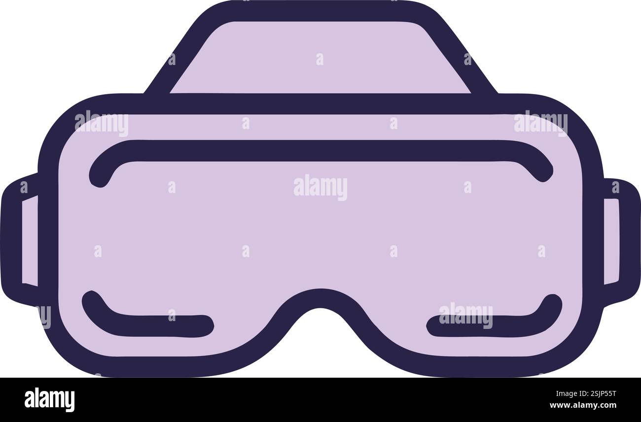 Virtual reality headset futuristic technology Stock Vector Image & Art ...