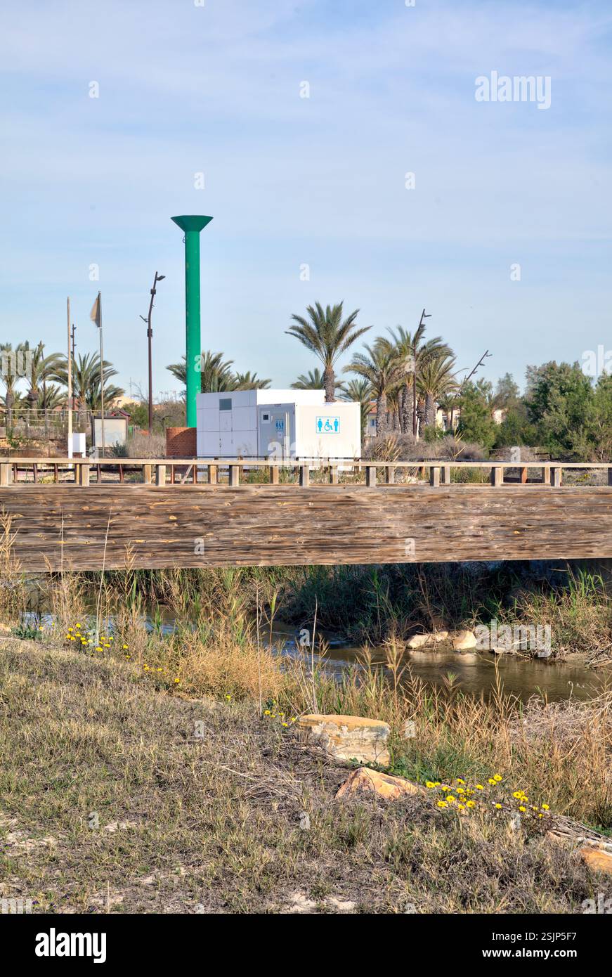 Playa de El Mojon, sanitary building, San Pedro del Pinatar, Mar Menor ...
