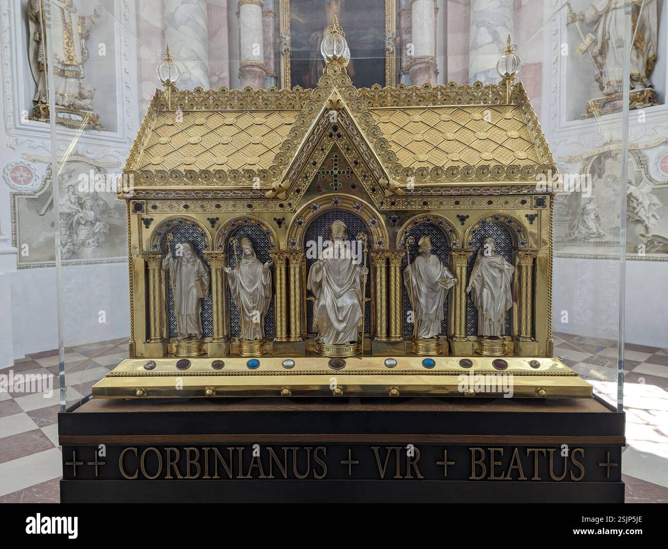 Freising, Germany - June 16, 2024 - Relic shrine with remains of Saint ...