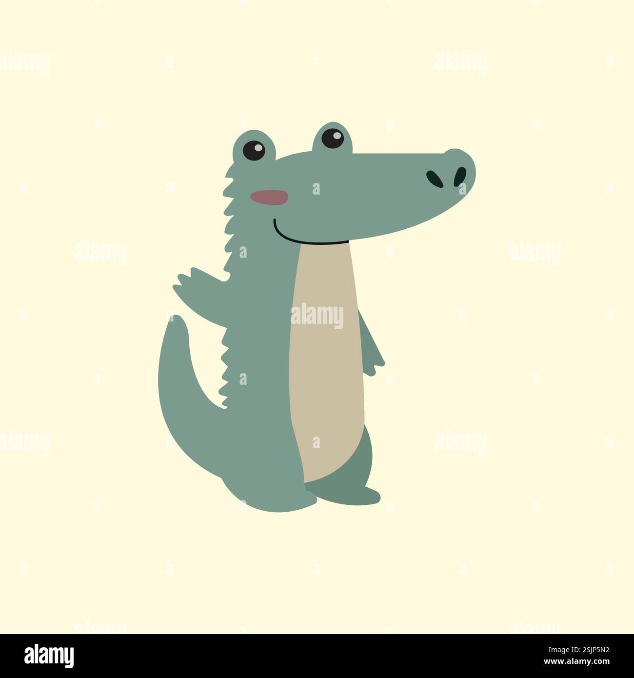 Crocodile alligator cartoon character head hi-res stock photography and ...