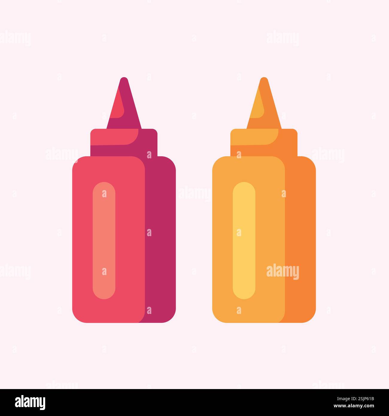 Ketchup bottle sticker Stock Vector Images - Alamy