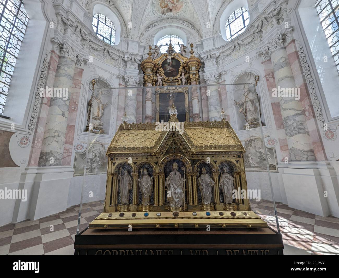 Freising, Germany - June 16, 2024 - Relic shrine with remains of Saint ...