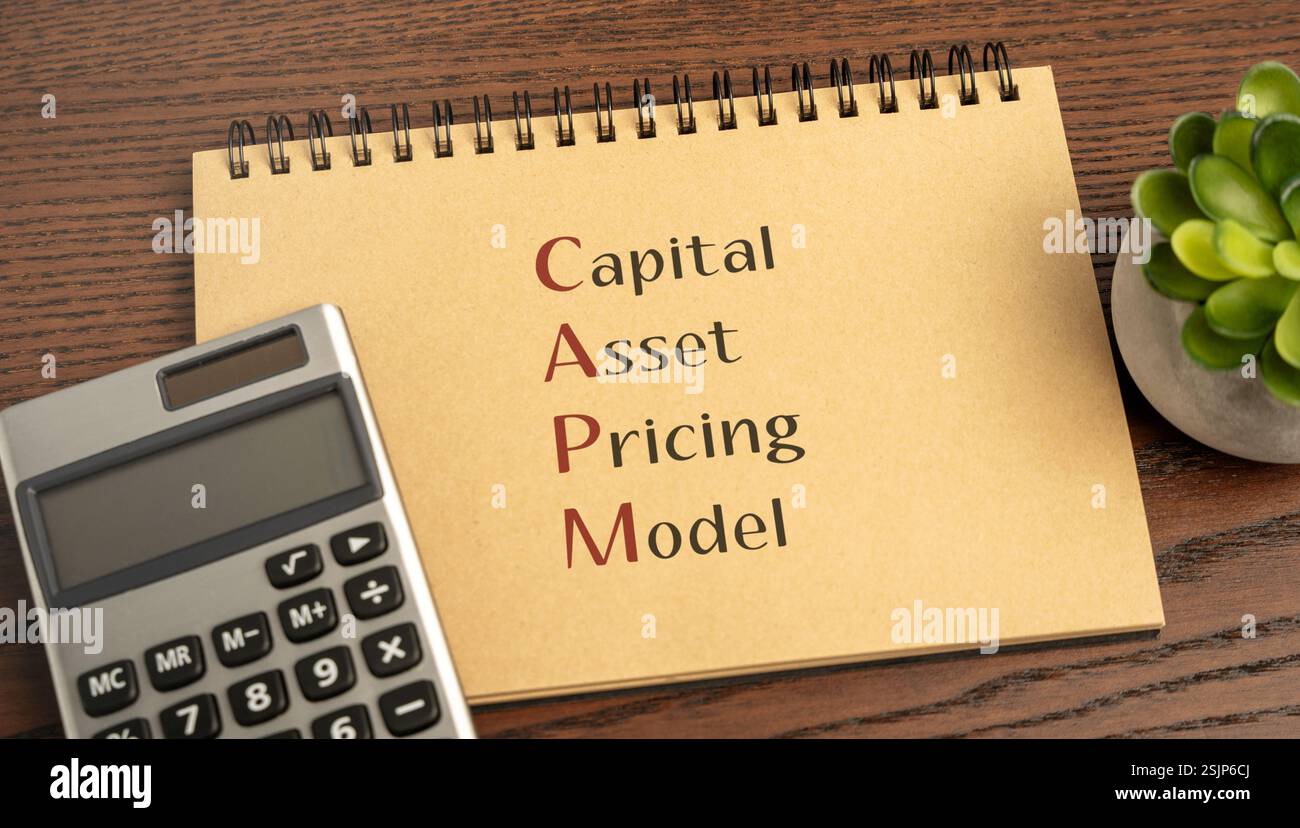 Capital asset pricing model concept. Financial model that calculates ...