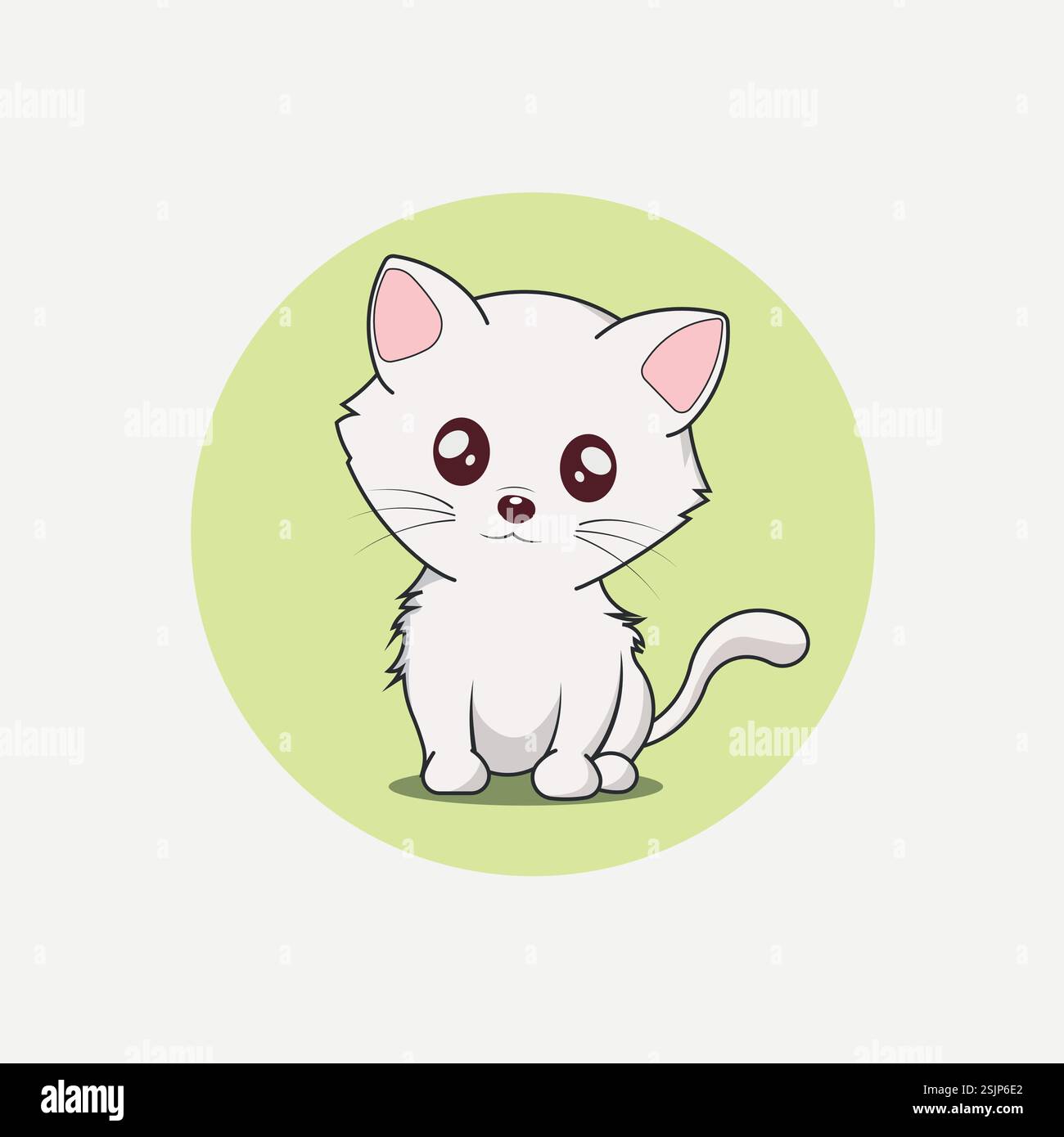 Cat circle isolated Stock Vector Images - Alamy