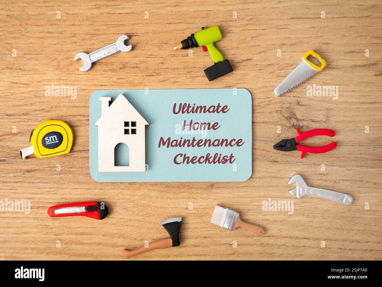 Ultimate home maintenance checklist concept. Tasks to keep your housing ...