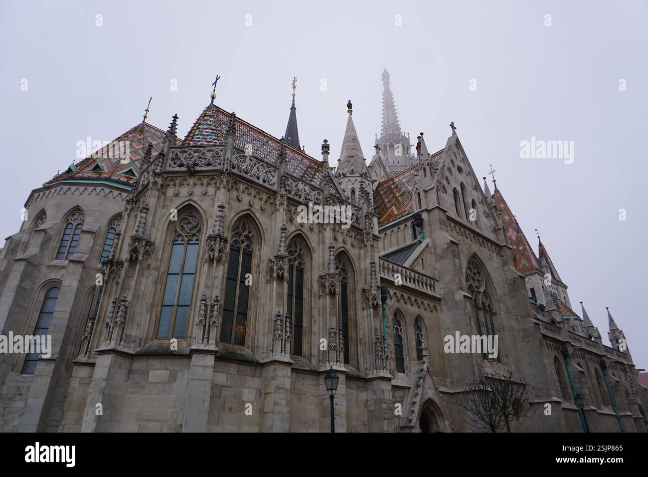 The landmark Matthias Church of Budapest, Hungary with its historic ...