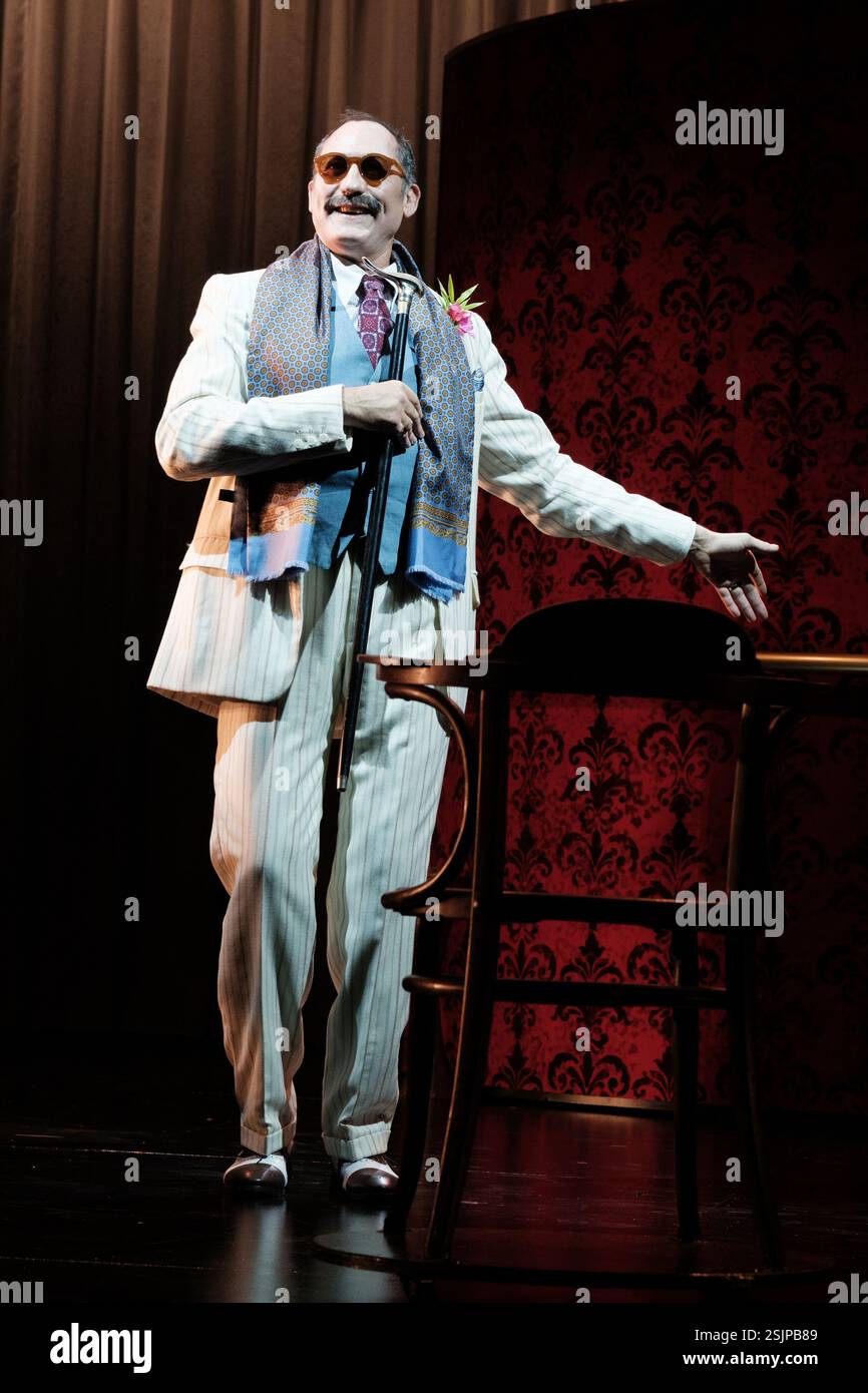 Daniel Albaladejo performs during the presentation of La senorita de ...