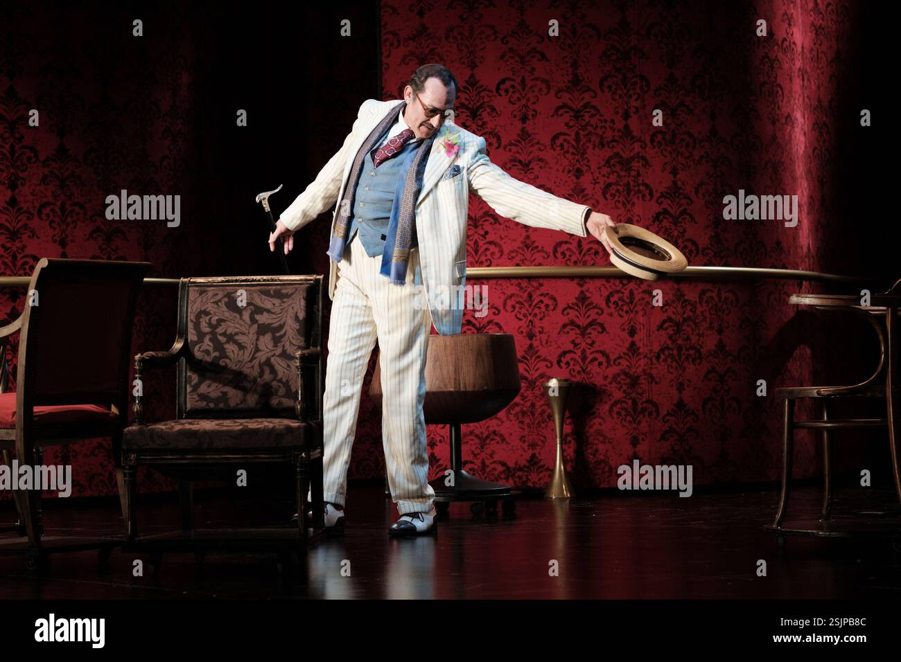 Daniel Albaladejo performs during the presentation of La senorita de ...