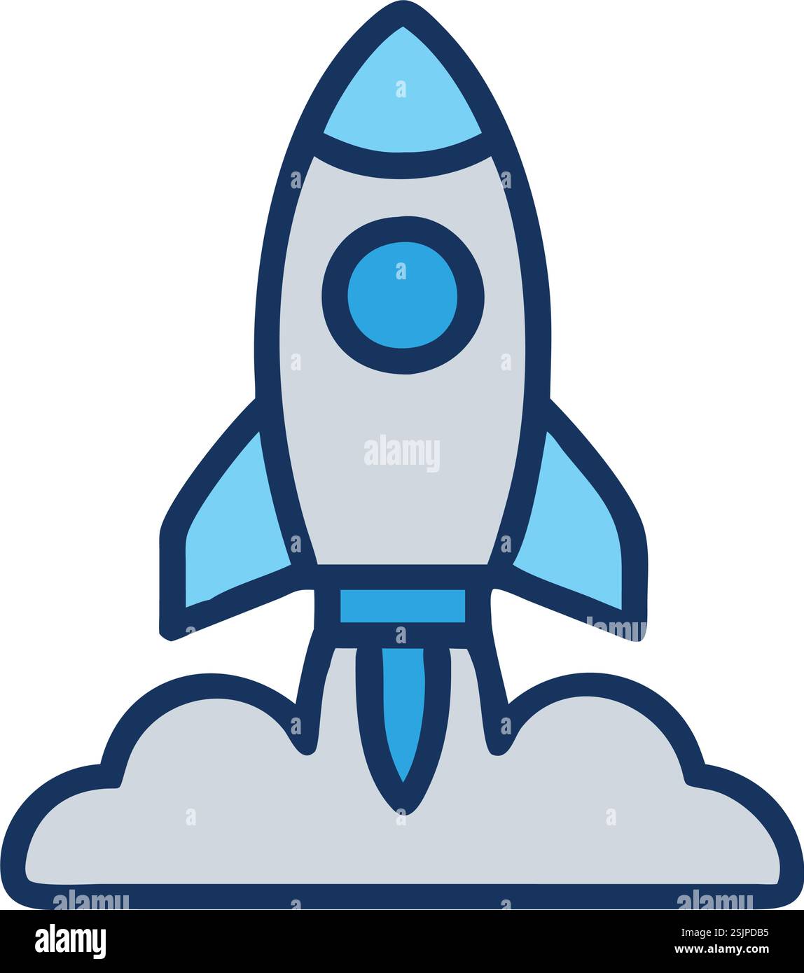 Space Exploration Rocket Takeoff Icon Stock Vector Image & Art - Alamy