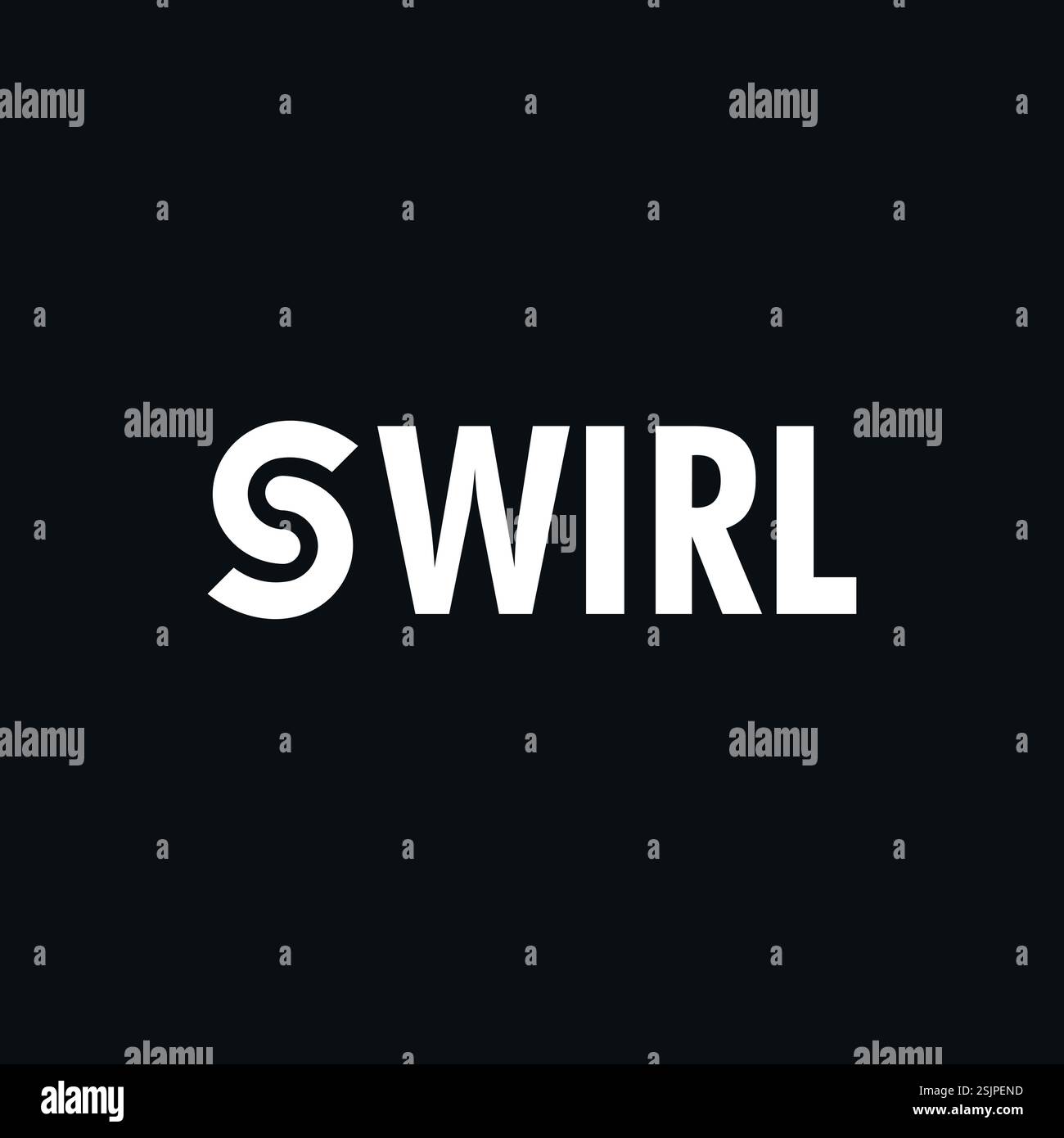 Vector swirl text logo design Stock Vector Image & Art - Alamy