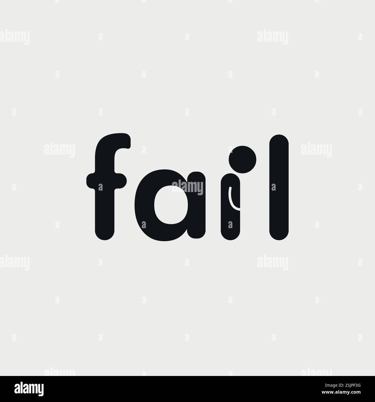 Vector fail text logo design Stock Vector Image & Art - Alamy