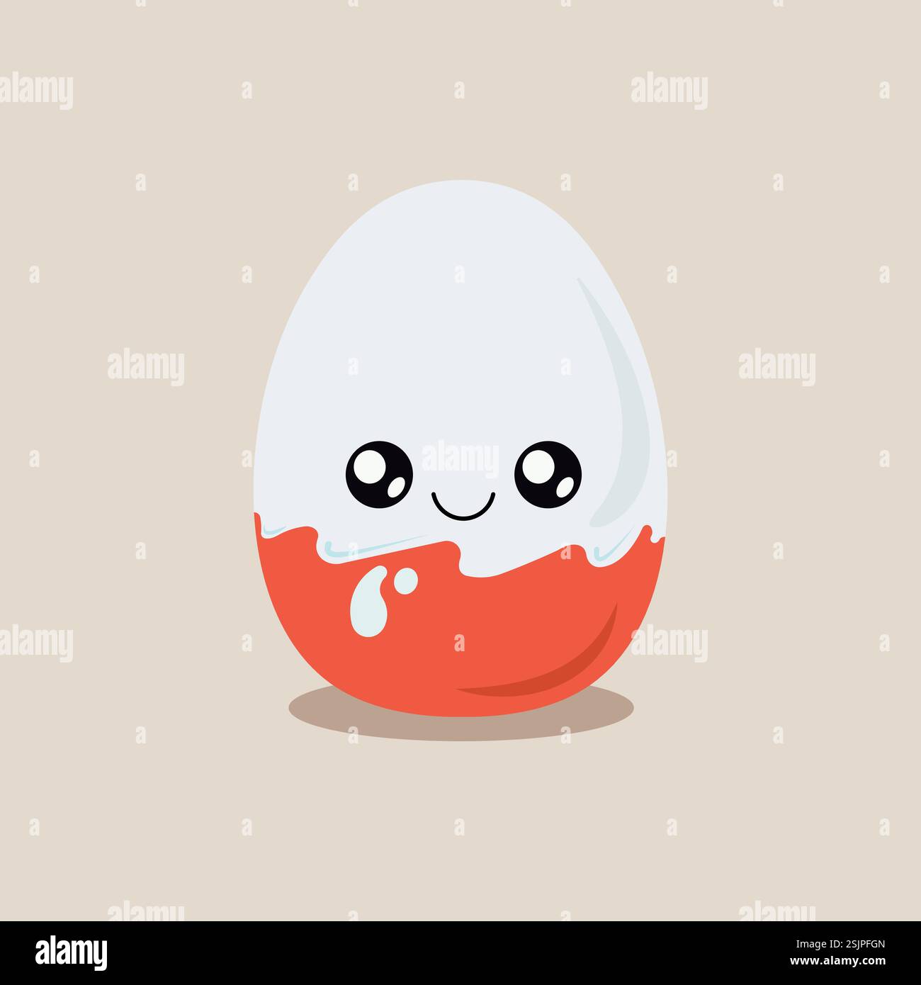 Cute eggs face eyes Stock Vector Images - Alamy