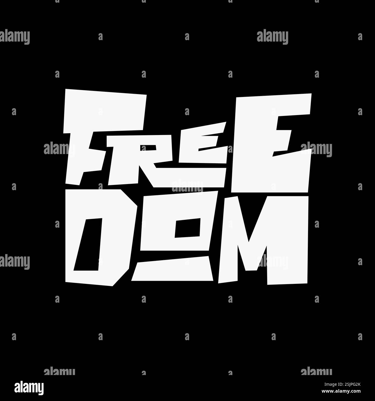 Vector freedom text logo design Stock Vector Image & Art - Alamy