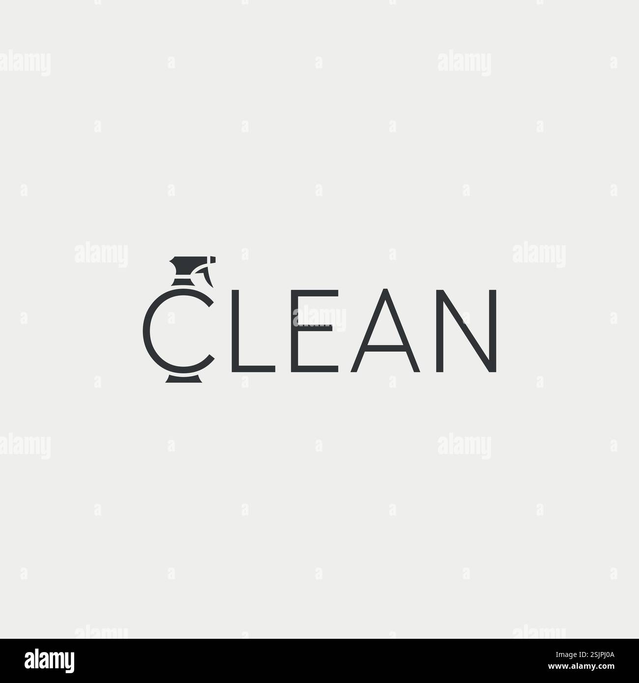 Vector clean text logo design Stock Vector Image & Art - Alamy