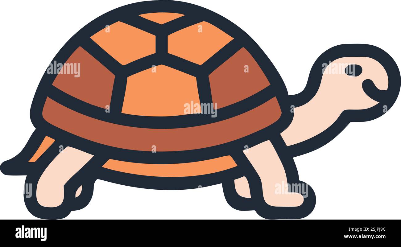 Desert wildlife tortoise icon illustration Stock Vector Image & Art - Alamy