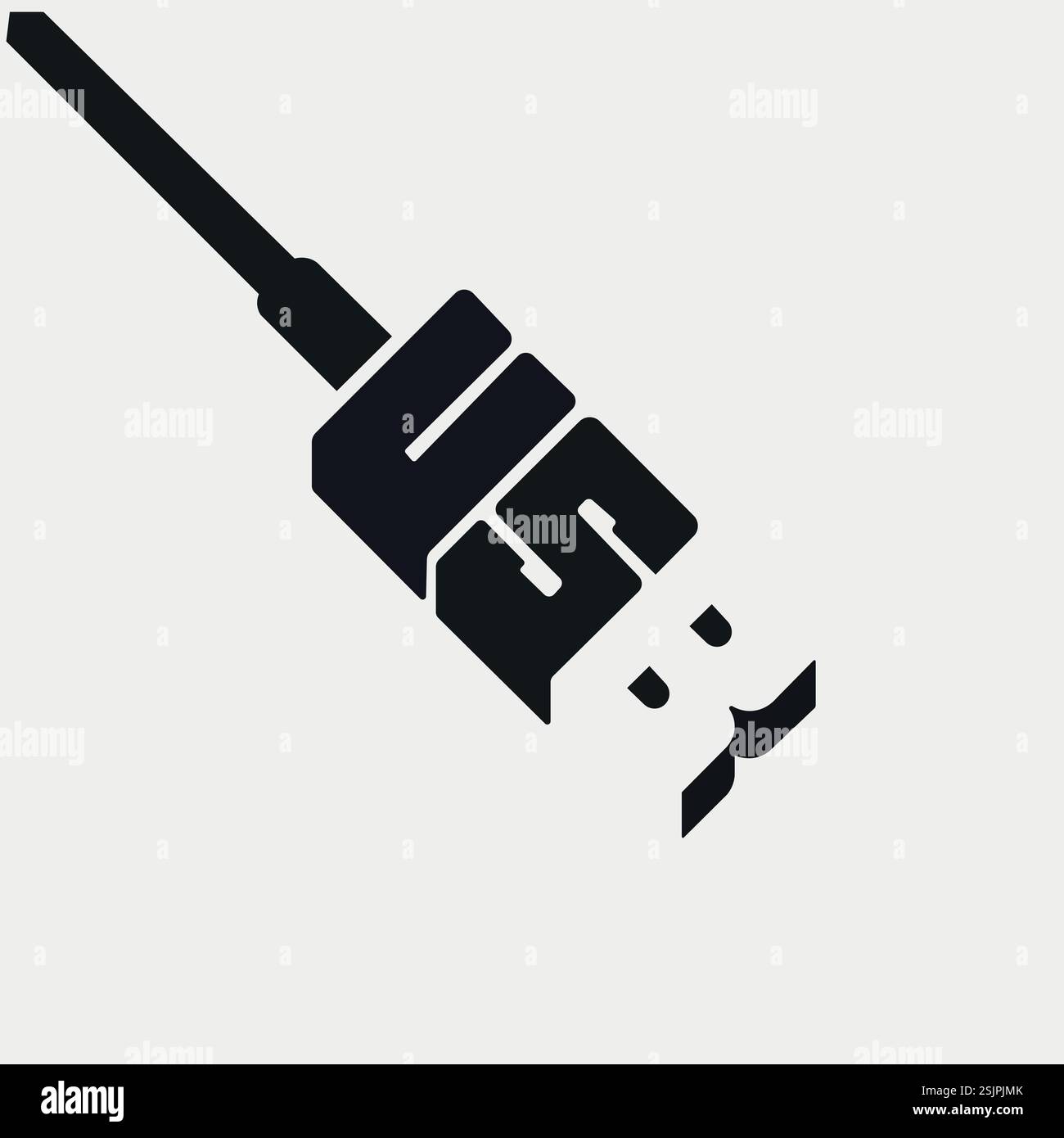 Vector usb text logo design Stock Vector Image & Art - Alamy