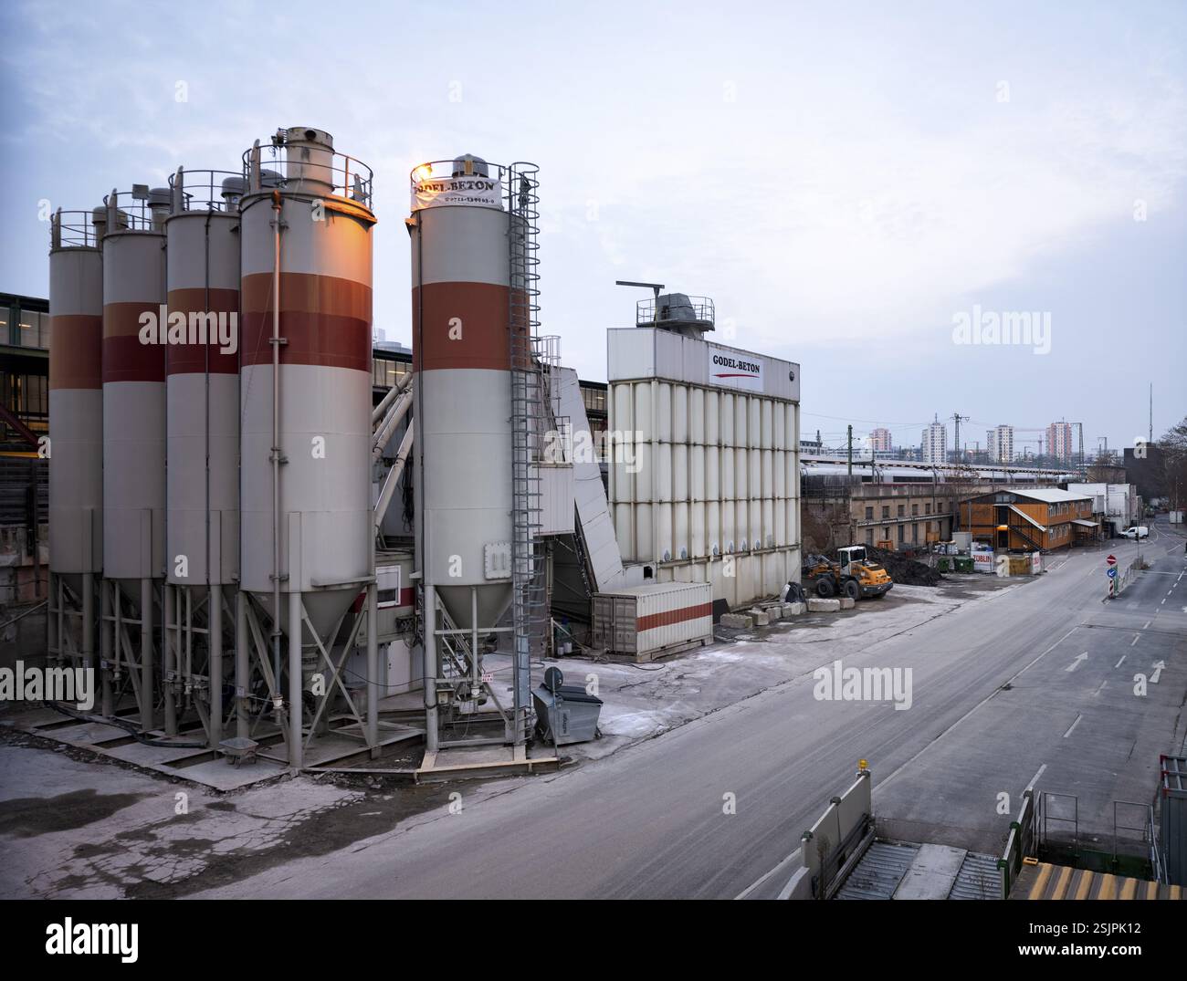 Concrete plant, Godel Beton, construction site, Stuttgart 21 ...