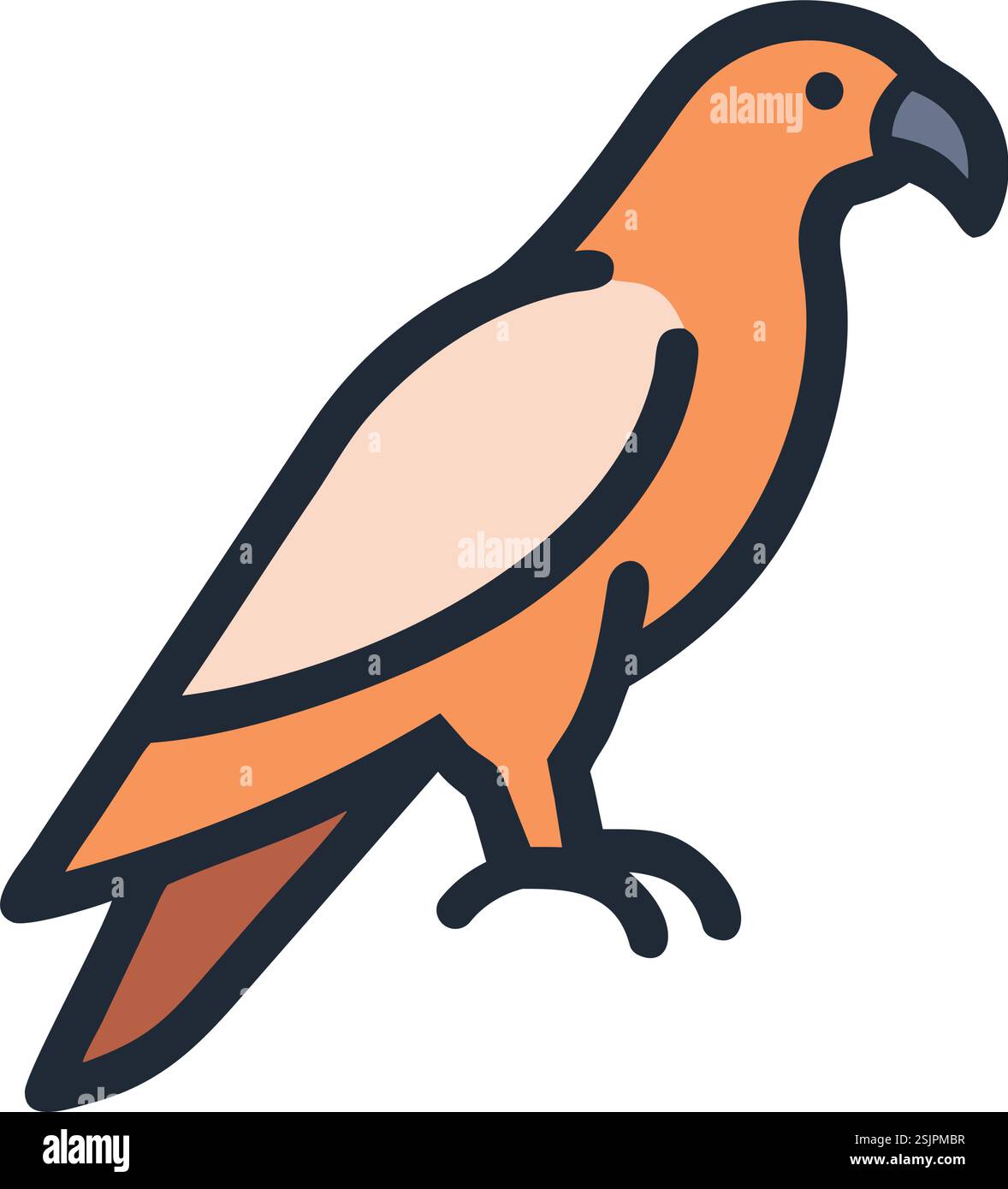 Desert wildlife falcon icon illustration Stock Vector Image & Art - Alamy