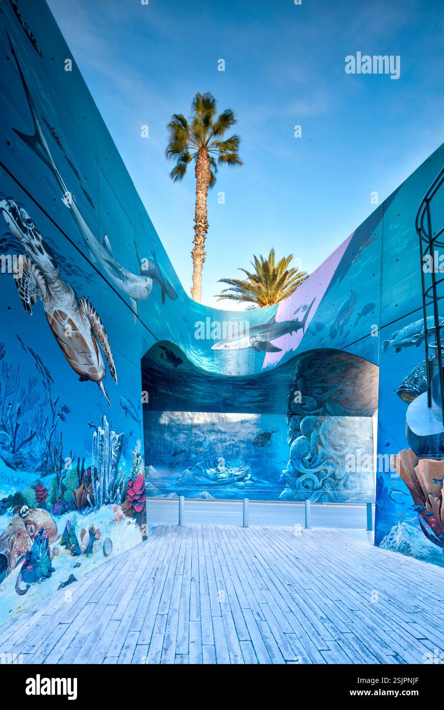 graffiti, mural, Calle Muralla del mar, architecture, city walk ...