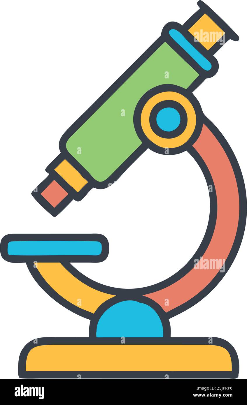 Biology microscope icon Stock Vector Image & Art - Alamy