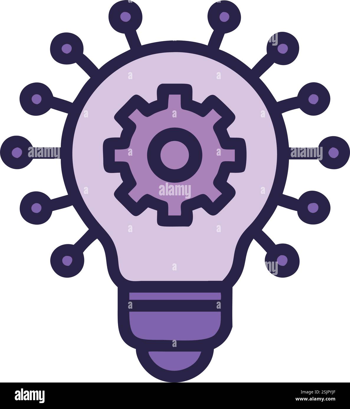 Light bulb with technology circuit design Stock Vector Image & Art - Alamy