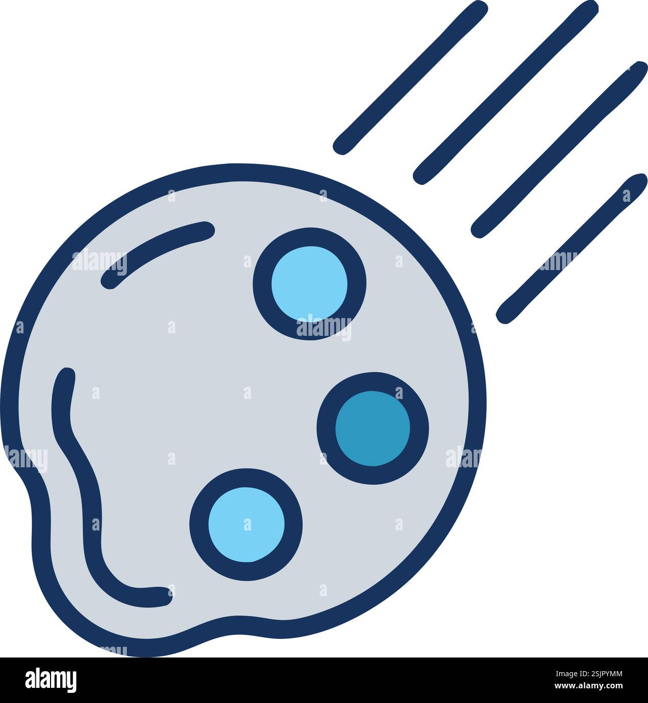 Space Exploration Meteor Impact Icon Stock Vector Image & Art - Alamy