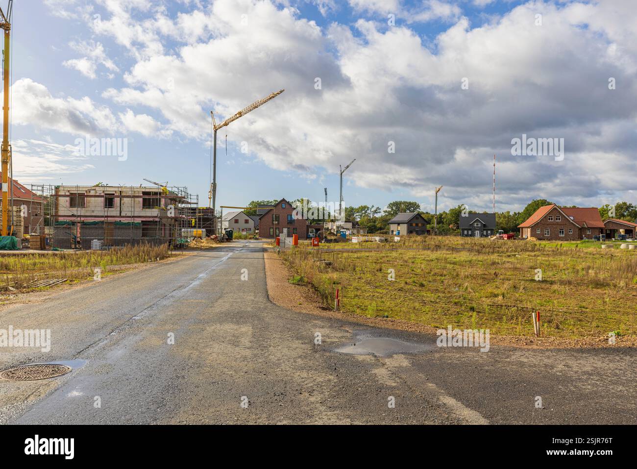 Residential construction in new development area, new development ...