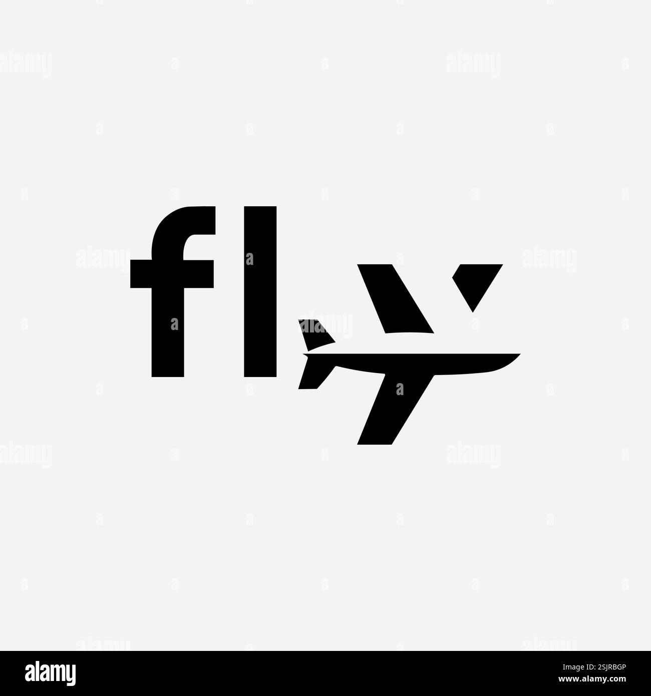Vector fly text logo design Stock Vector Image & Art - Alamy