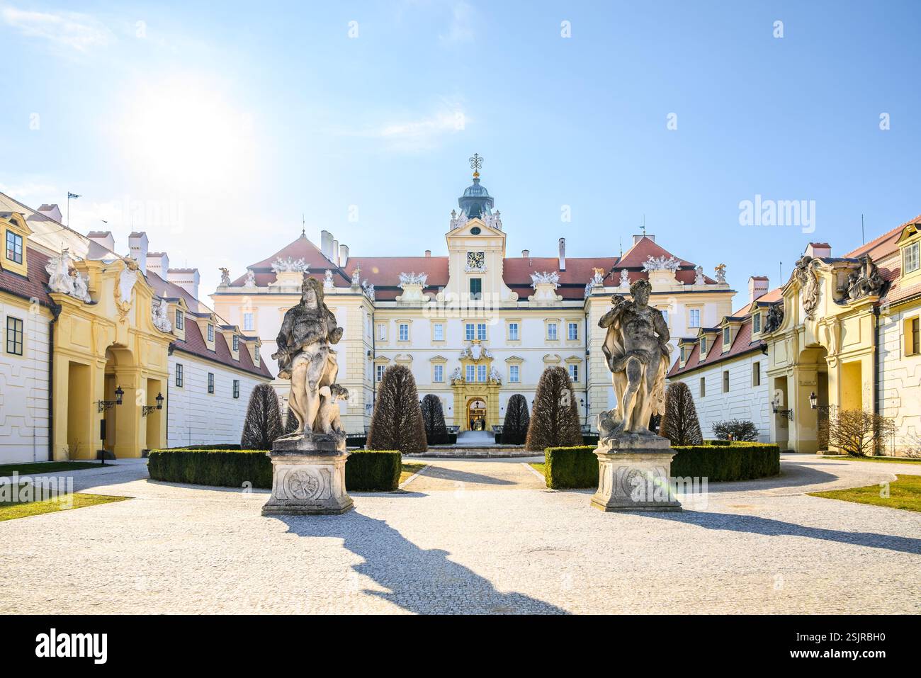 Valtice palace, UNESCO World Heritage site in the South Moravia region ...