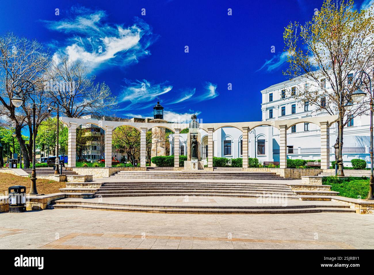 Romania, Constanta (Constanta), Statue of Mihai Eminescu Stock Photo - Alamy