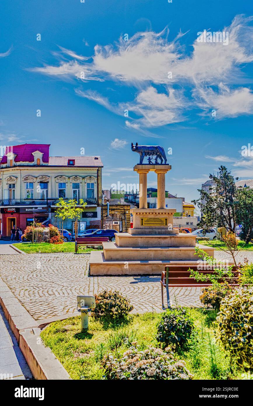 Romania, Constanta (Constanta), Romulus and Remus statue Stock Photo ...