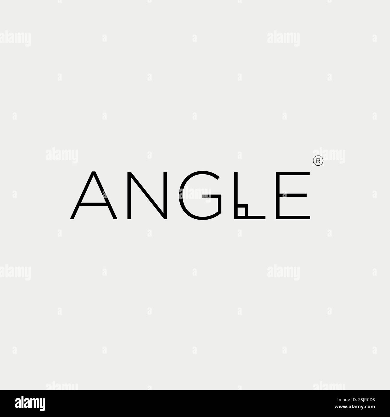 Gray background and vector angle text logo design Stock Vector Image ...