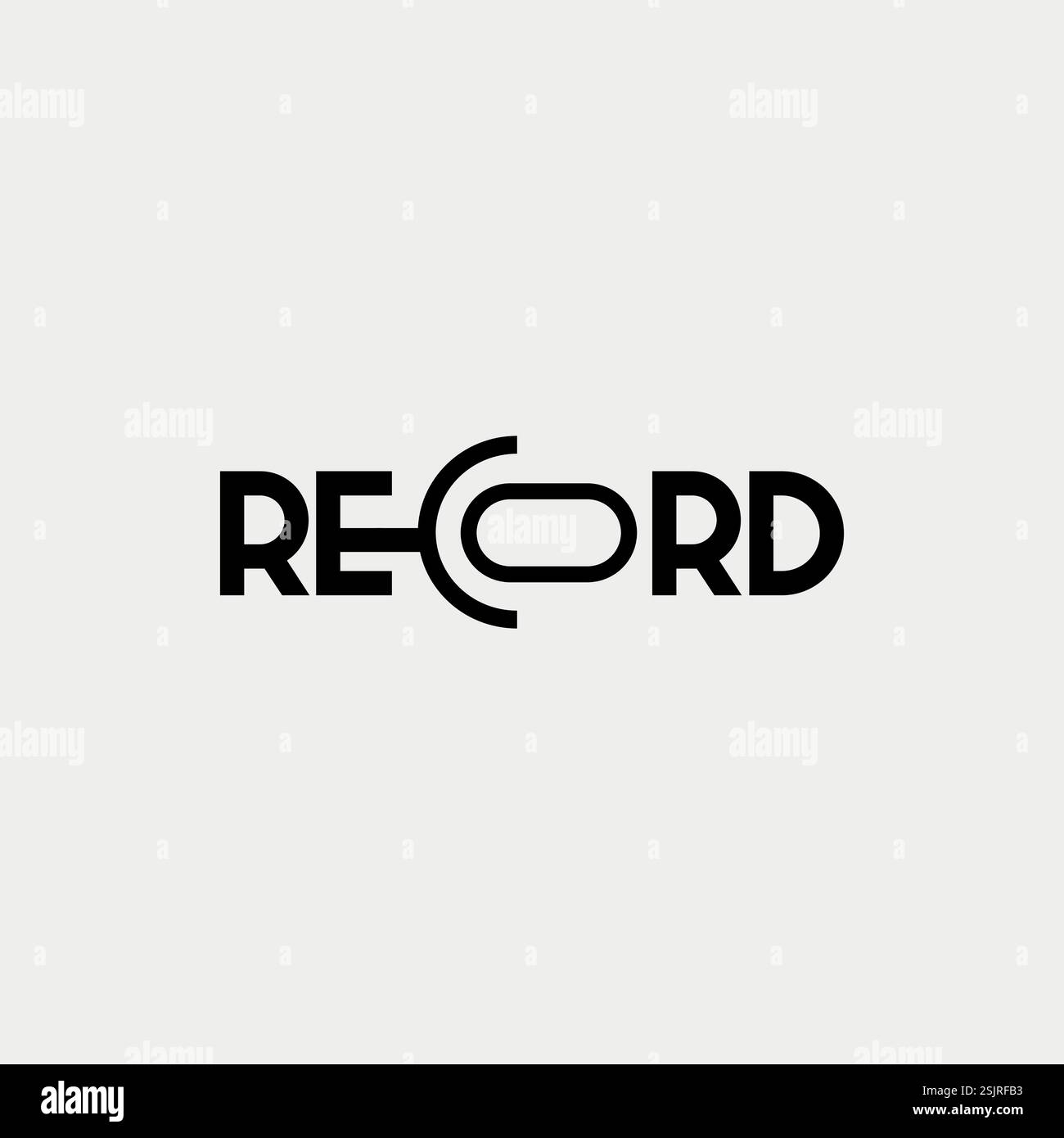 Cartoon record Black and White Stock Photos & Images - Alamy