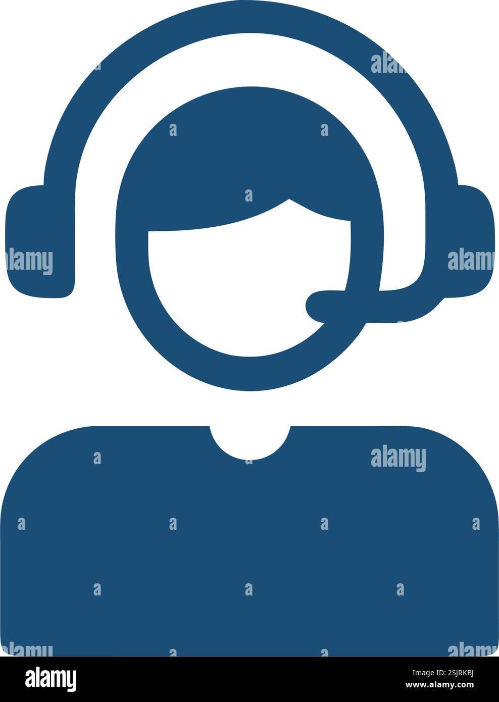 Customer Support Operator Telecommunications Industry Icon Stock Vector ...