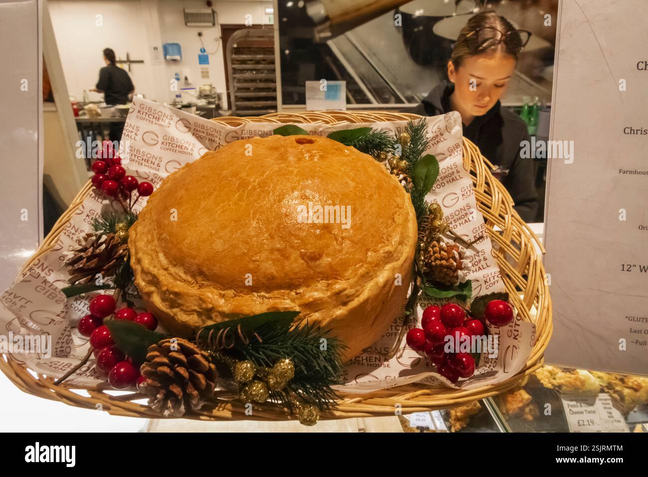 England, Kent, Wingham, Gibsons Farm Shop and Food Hall, Display of ...