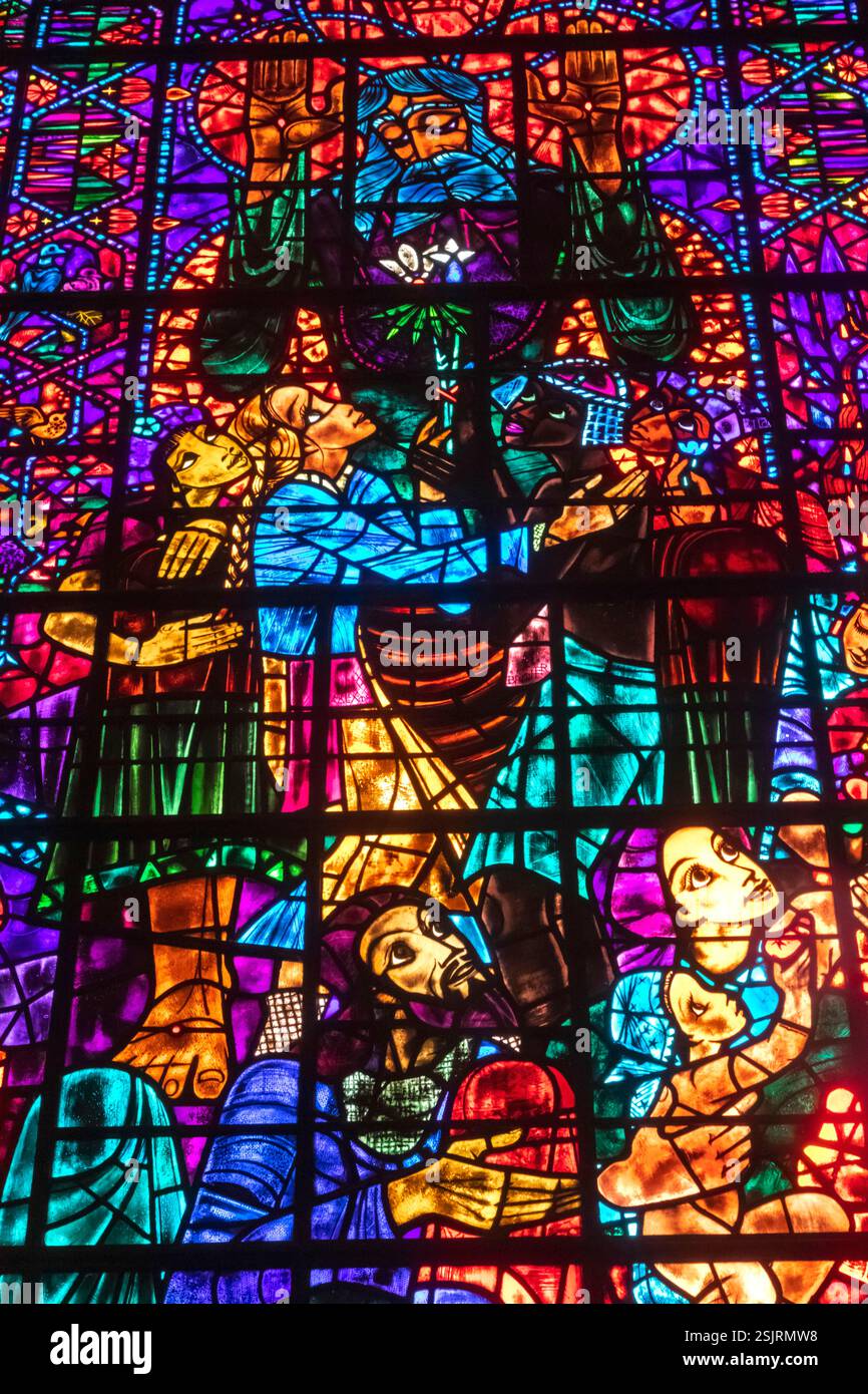 England, Kent, Canterbury, Canterbury Cathedral, The Modern Stained ...